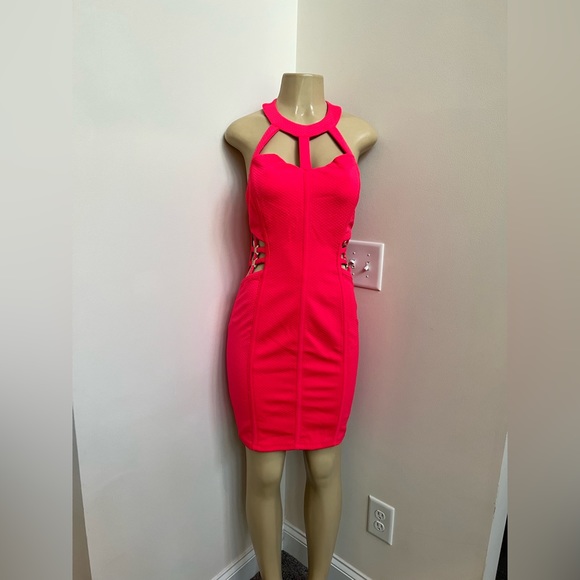 Nikibiki | Dresses | Nikibiki Hot Pink Bodycon Dress With Cutout Sides ...